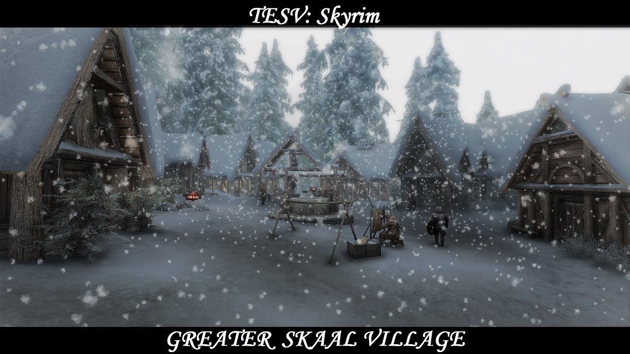 TESV: Skyrim - Mod: Greater Skaal Village - YouTube