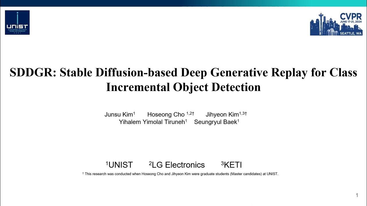 SDDGR: Stable Diffusion-based Deep Generative Replay for Class Incremental Object Detection ...