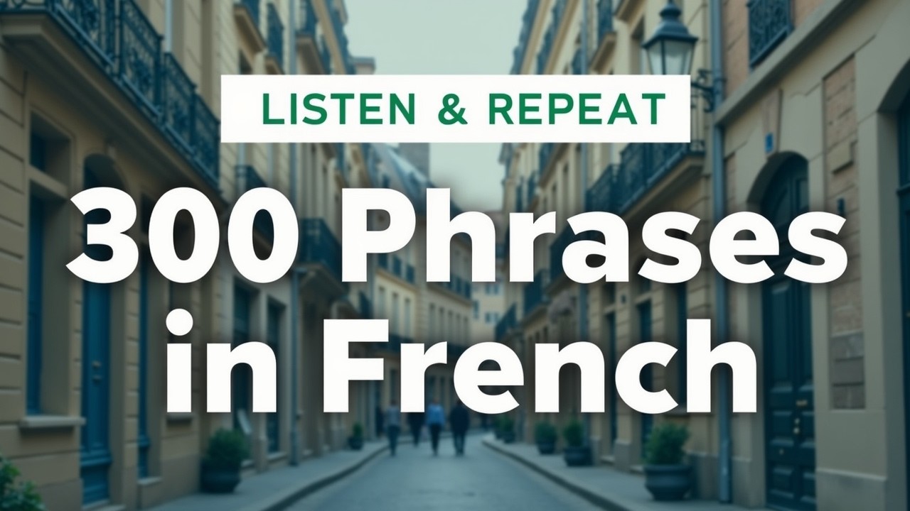 3 Hours of French for Beginners – Learn 300 Daily French Sentences ...