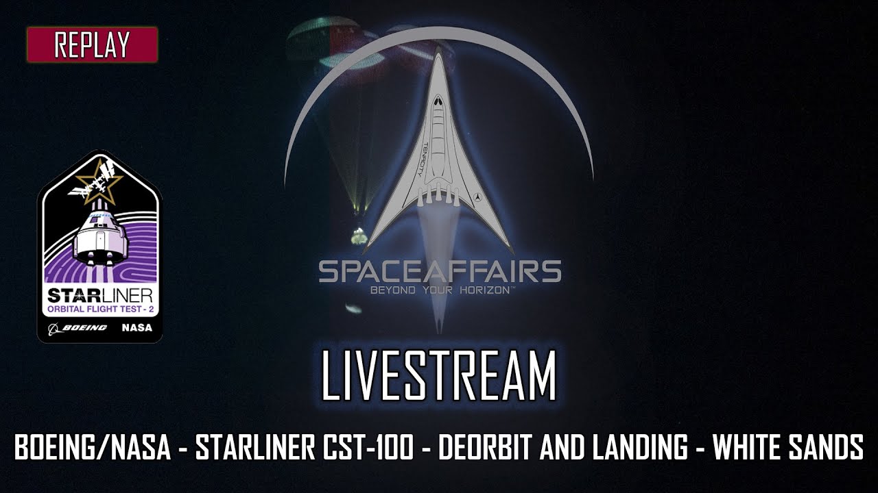 Boeing/NASA - Starliner CST-100 - Deorbit Burn and Landing - White ...