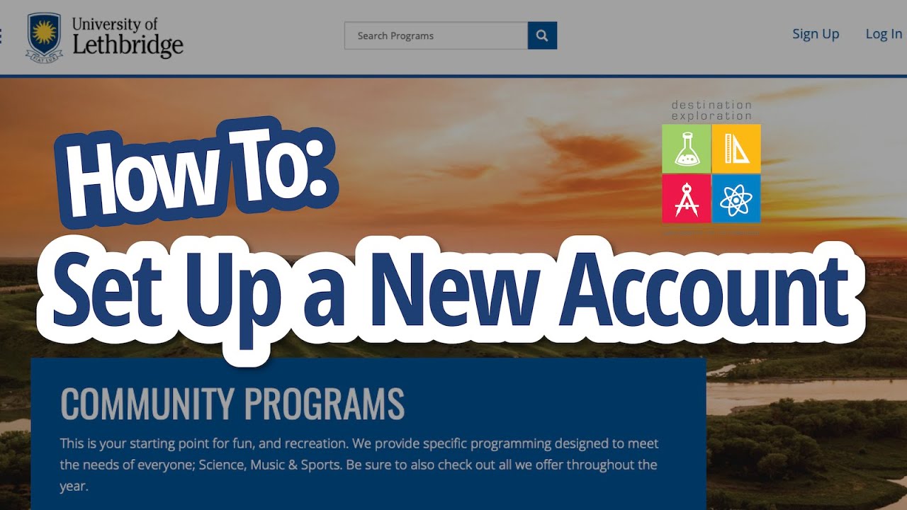 How to Set up a NEW ACCOUNT | DE Program Help - YouTube