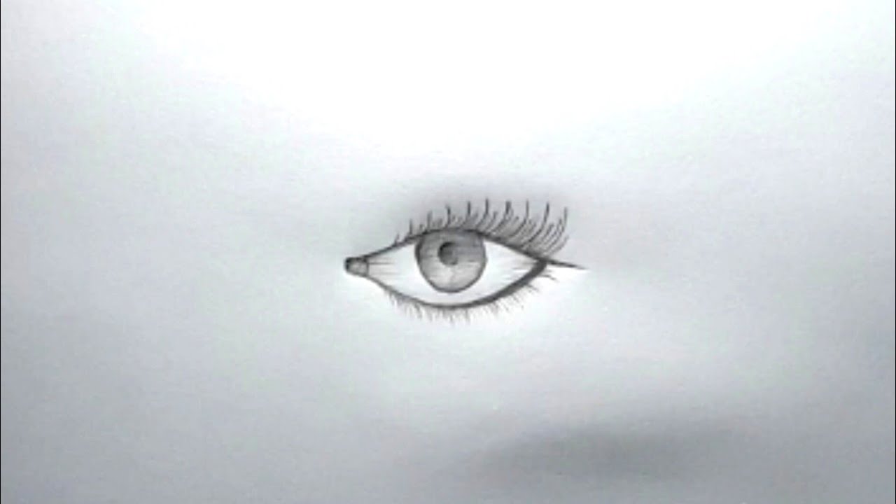 Simple 👁 Drawing With Pencil || How to draw an eye step by step ...