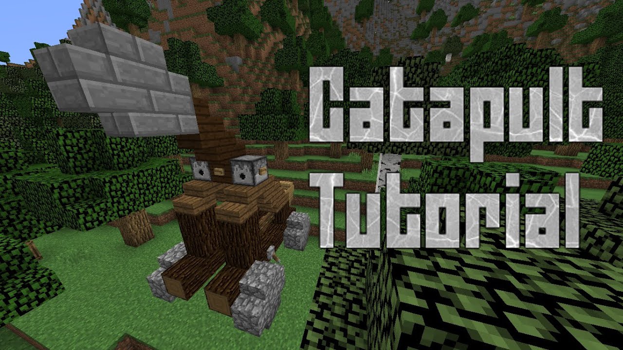 Minecraft Catapult Tutorial - YouTube