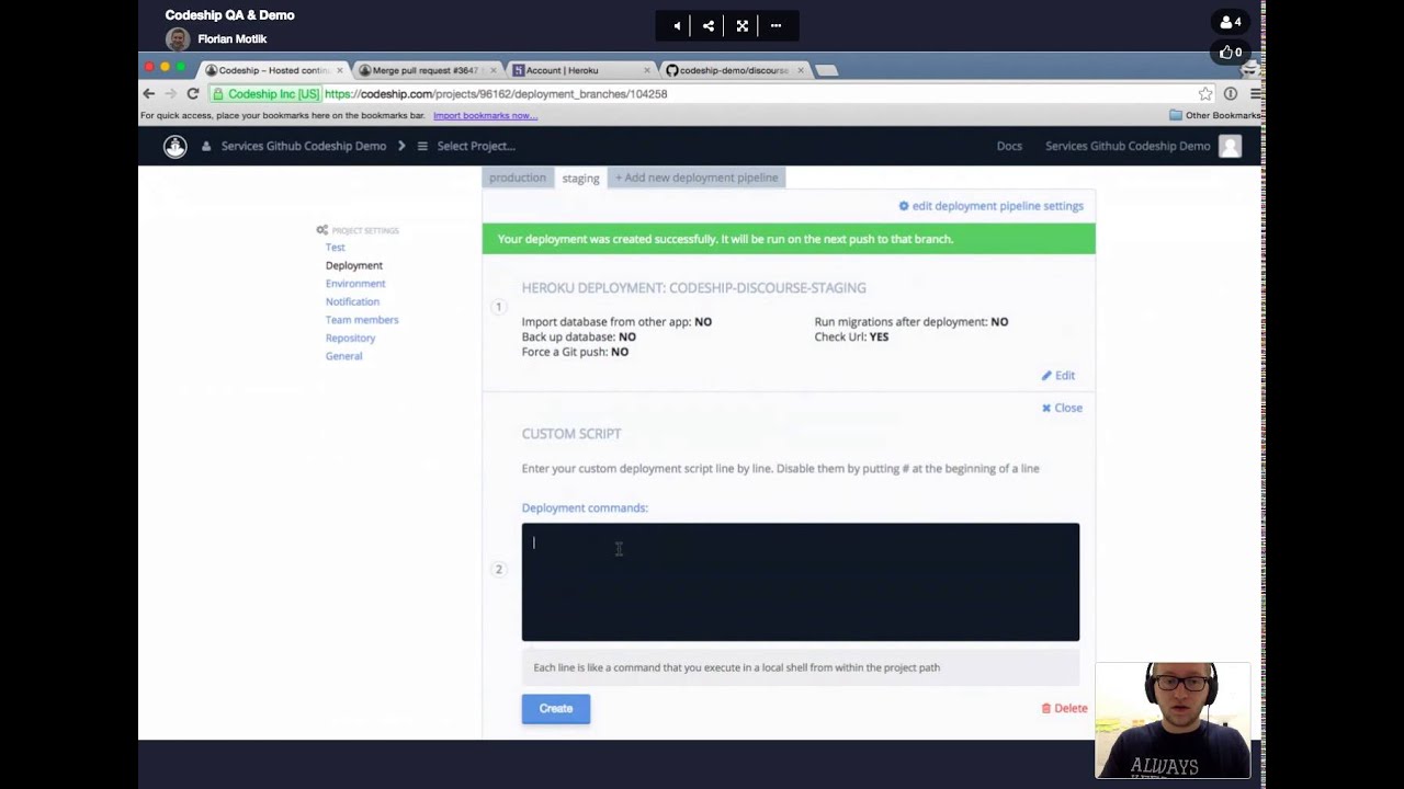 Codeship Demo and Q&A - YouTube
