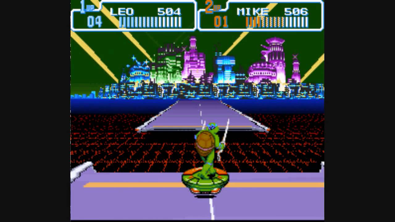 Teenage Mutant Ninja Turtles IV: Turtles in Time Playthrough - Neon ...
