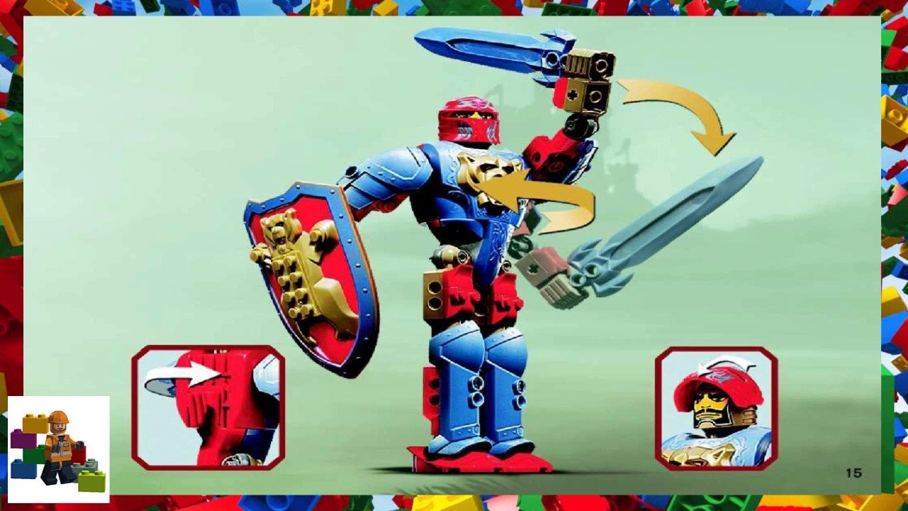 LEGO instructions - Castle - Knights Kingdom - 8794 - Sir Santis - YouTube