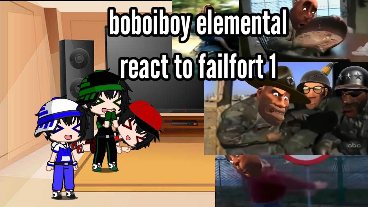 boboiboy elemental react to failfort 1 | gacha club | pt.1 - YouTube