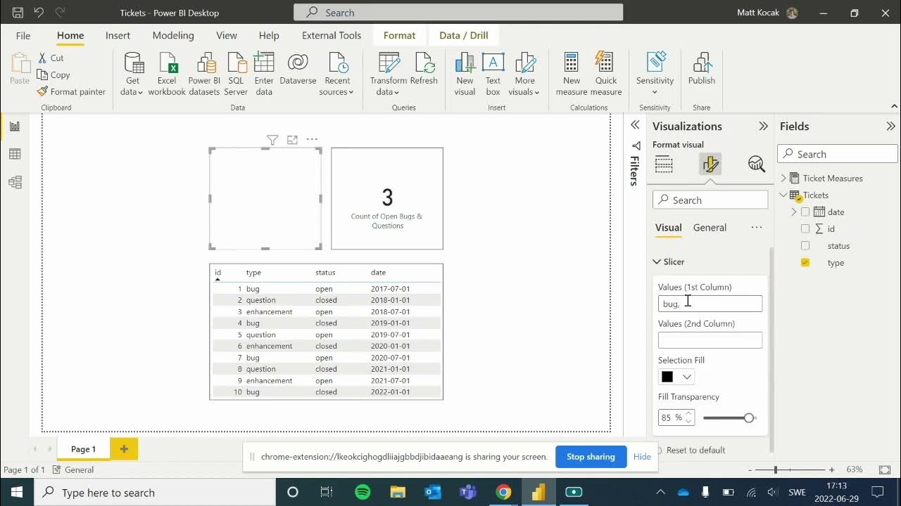 Power BI Slicer Button: Basic Usage - YouTube