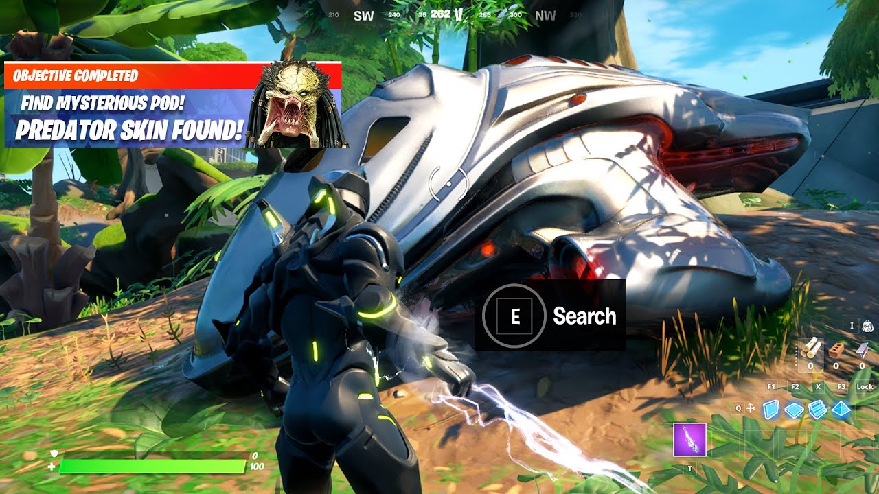 FIND MYSTERIOUS POD - Mysterious Pod Location Fortnite (Jungle Hunter ...