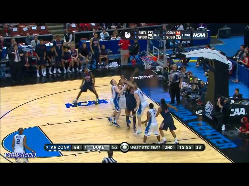 Derrick Williams Dunks on Duke - YouTube
