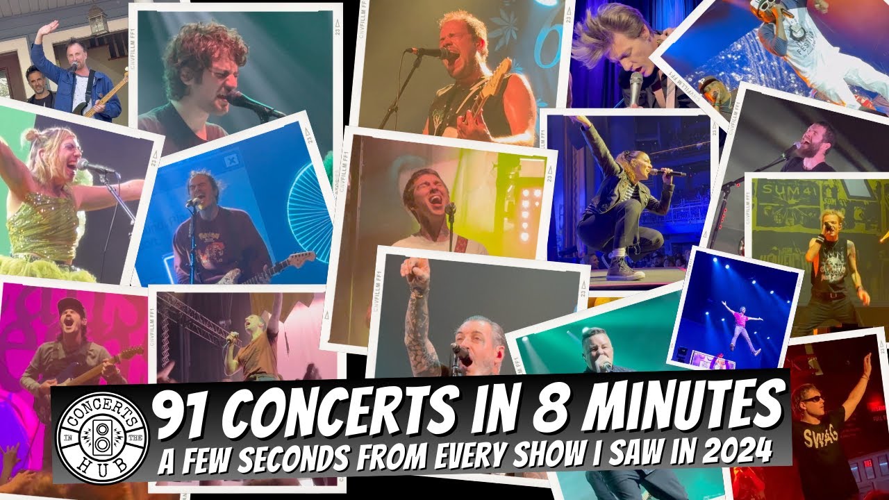 91 Concerts in 8 Minutes | Clips From Every Show I Saw in 2024 - YouTube