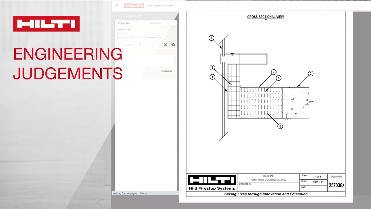 Hilti's new Engineering Judgements Digital Platform - YouTube