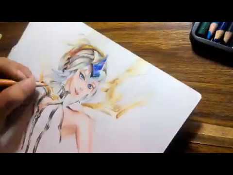 Speed Drawing Elementalist Lux legue of legends- dibujo Lux ...