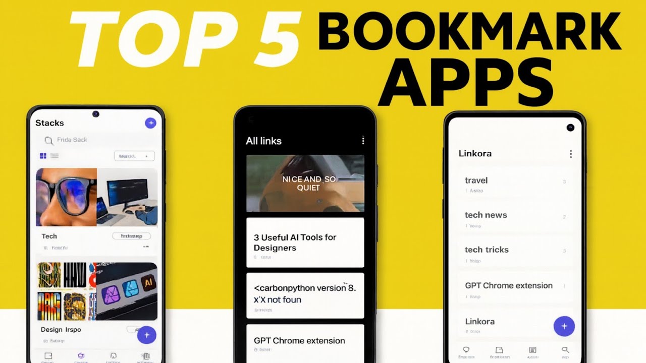 Top 5 Bookmark Apps for Android | Organize & Manage All Your Favorite ...