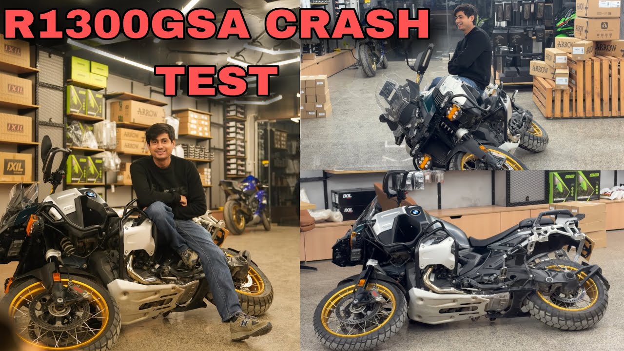 Finally Adventure Motoking operational // GSA1300 crash test - YouTube