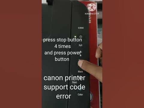 canon printer support code error solving - YouTube