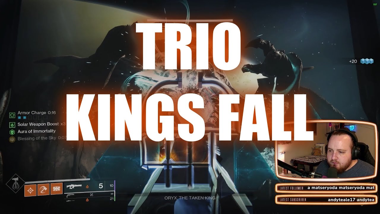 Trio Kings Fall (successful encounters) | Destiny 2 | Season 21 - YouTube