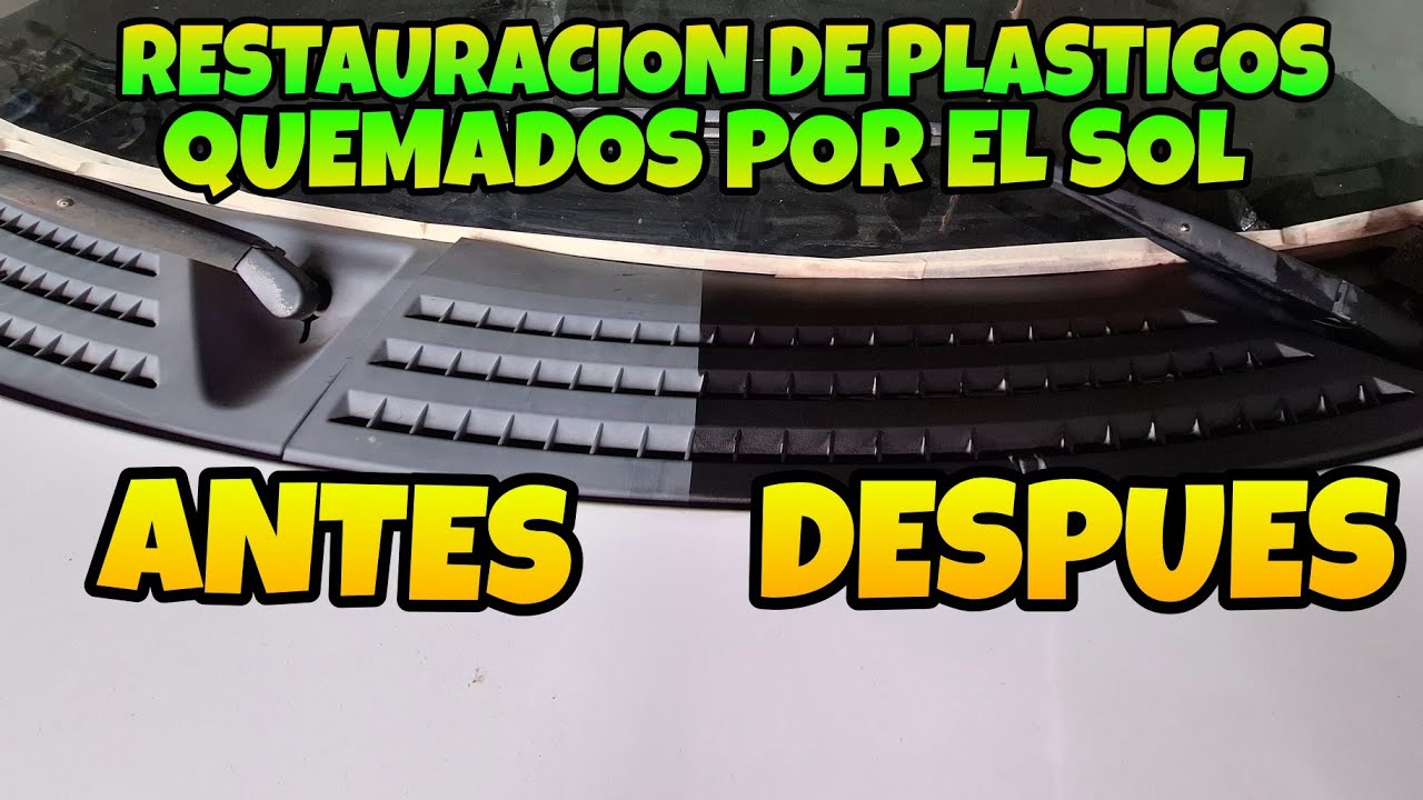 Como areglar plasticos quemados por el sol / Restaurar plasticos viejos ...