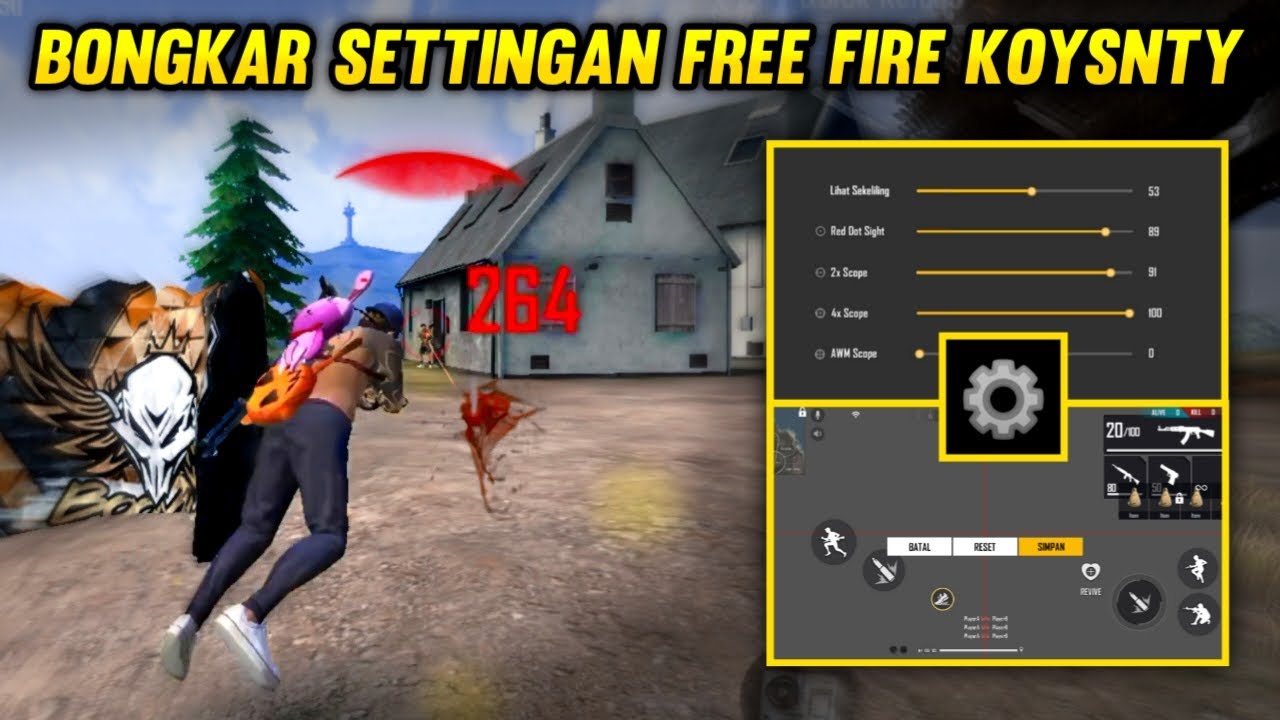 TIPS SETTING CUSTOM HUD UNTUK ONE SHOT / PEPENGSUT , SENSITIVITAS DAN DPI TERBAIK - GARENA FREE ...