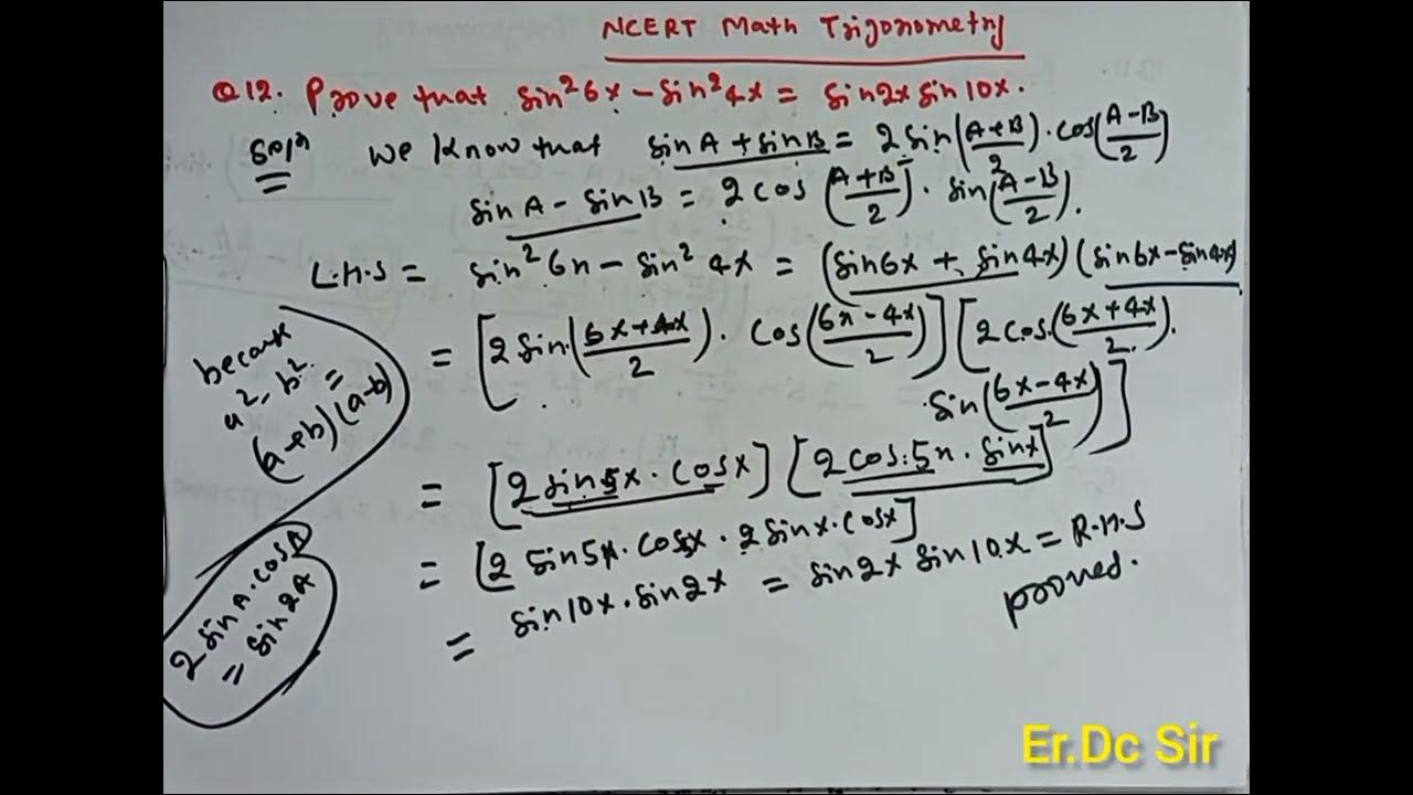 Prove That Sin 2 6x Sin 2 4x Sin 2x Sin 10x ncert maths YouTube prove-that-sin-2-6x-sin-2-4x-sin-2x-sin-10x-ncert-maths-youtube