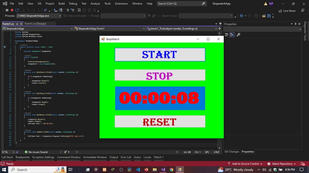 Most Simple and Easy Timer in C# Winforms Application - YouTube