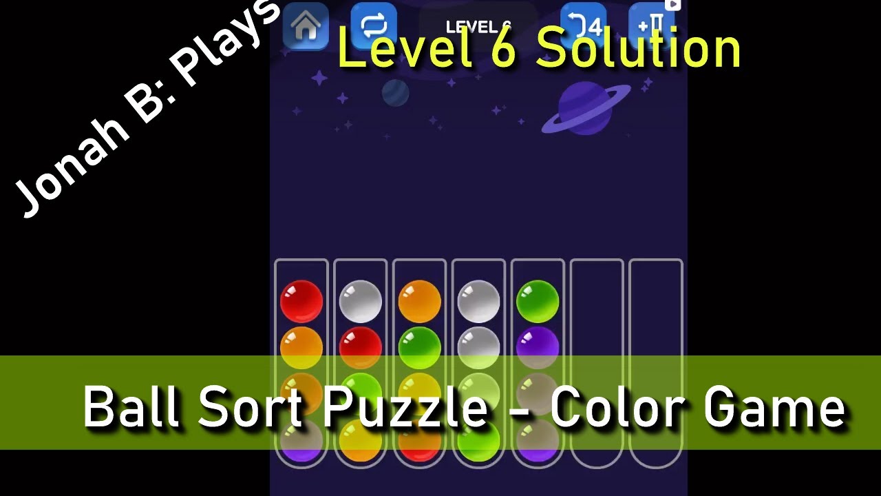 Ball Sort Puzzle Color Game Level 6 Solution - YouTube
