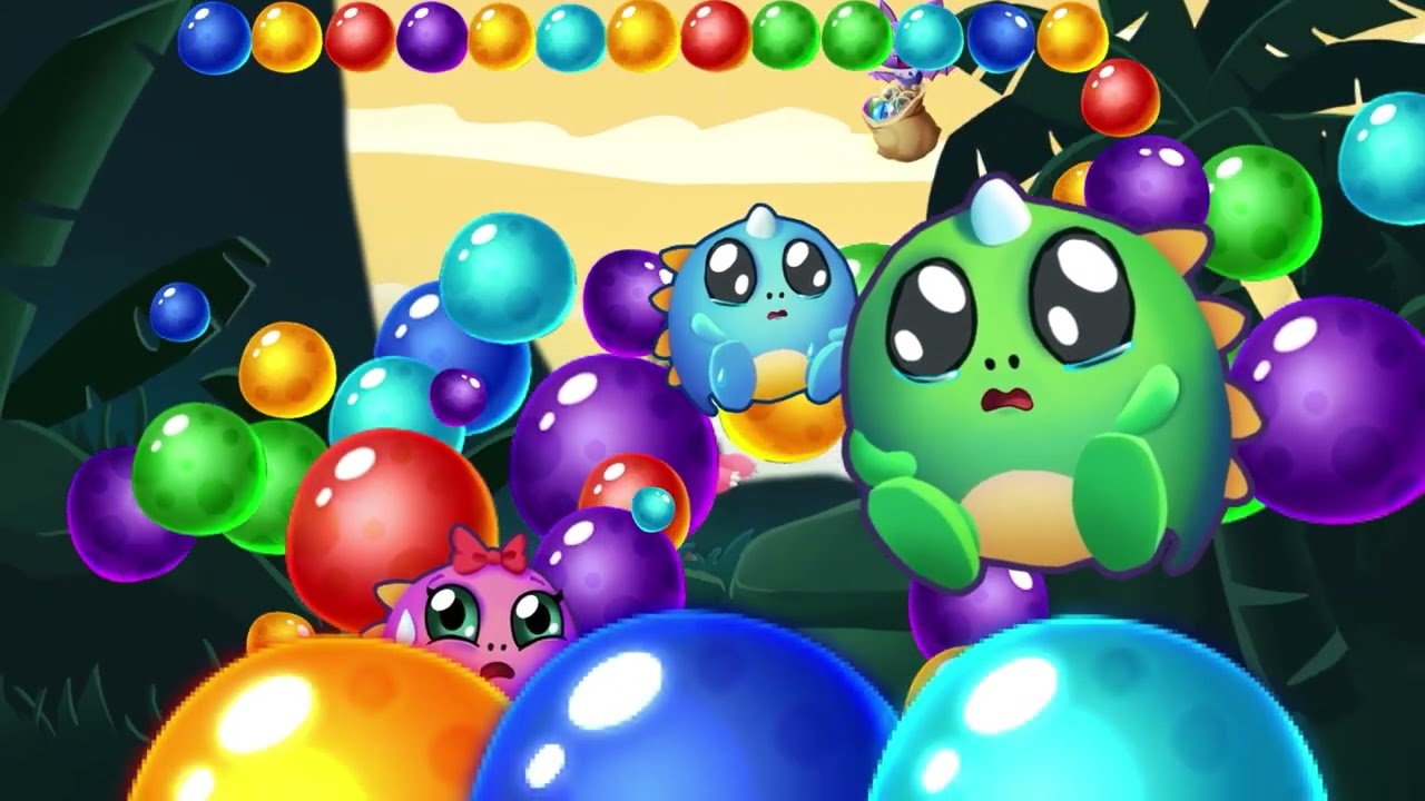 Bubble Shooter - Pop & Buster | Rescue baby dinosaurs - YouTube