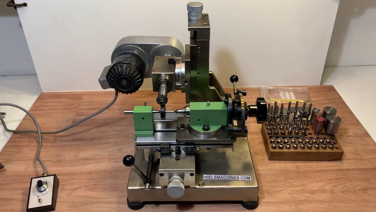 Alessio LFA Small Swiss Milling Machine Gear cutting test - YouTube