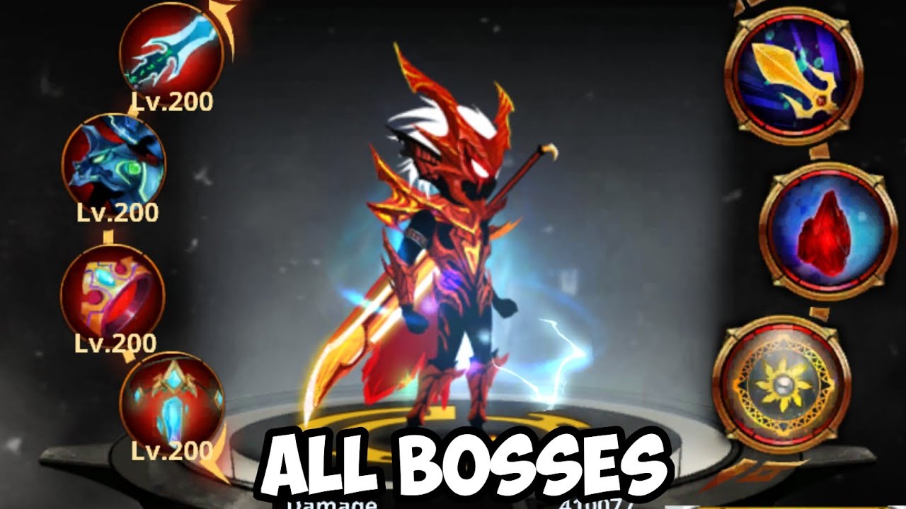 Stickman Legends All Boss Fight With Legendary Sword & Skills - YouTube