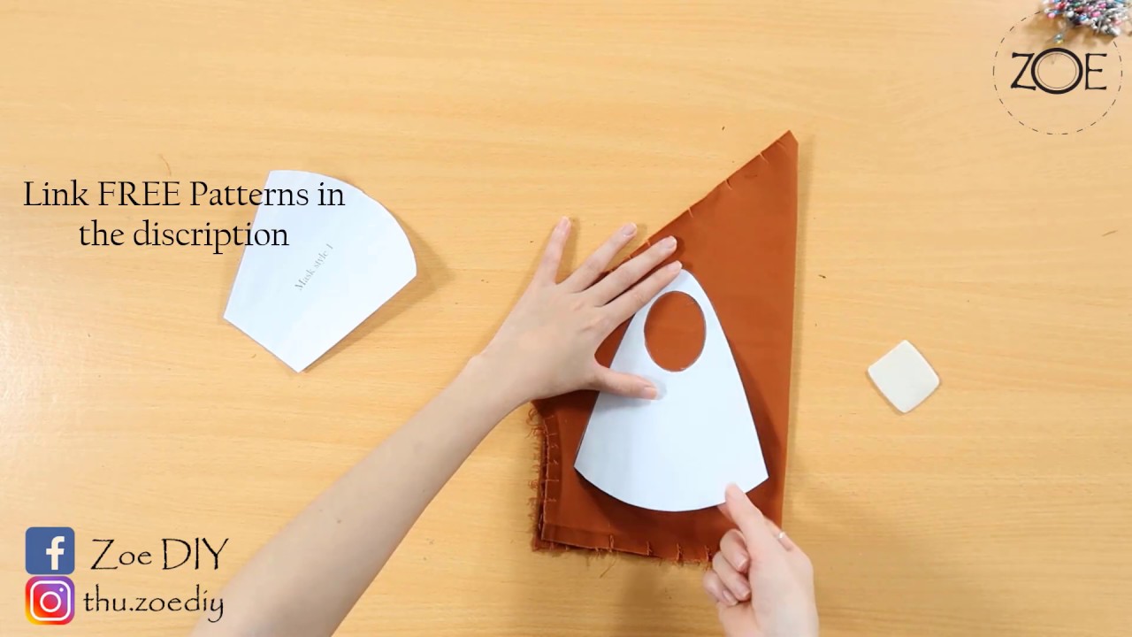 Make the mask with FREE Patterns | Zoe DIY - YouTube