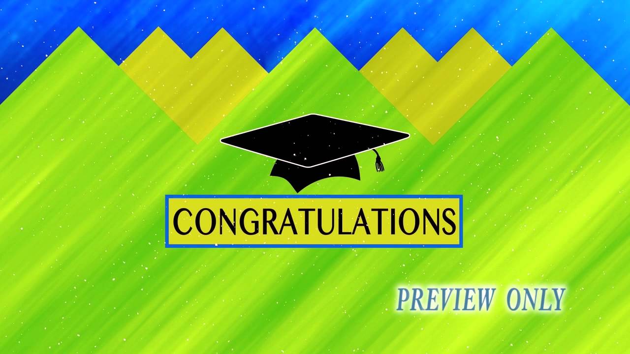 Congratulations Text And Cap: Graduation Motion Background - YouTube