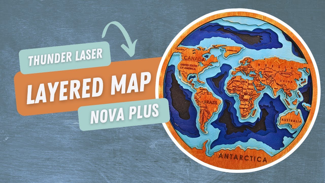 Nova Plus: Layered Wooden Map - YouTube