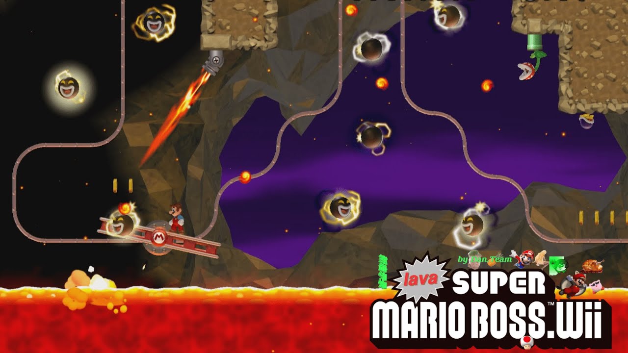 Lava Super Mario Bros.Wii Apocalypse #14 Walkthrough 100% - YouTube