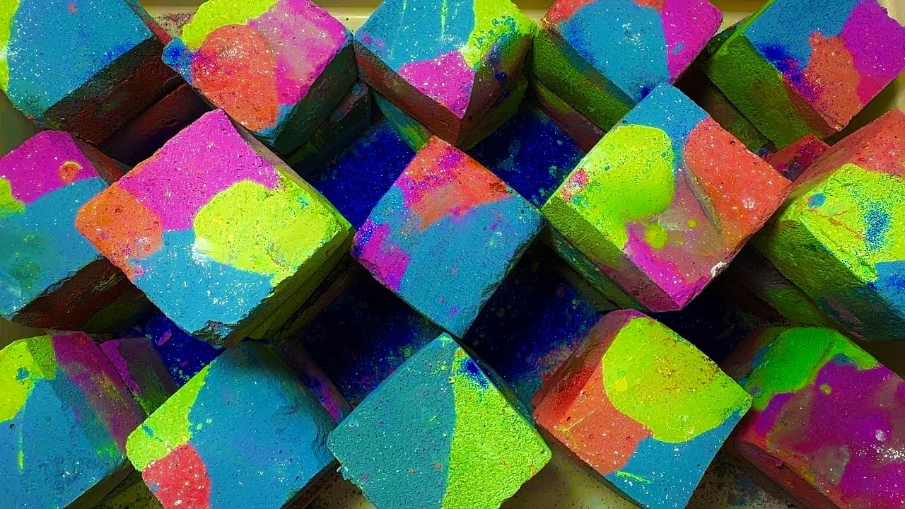 Vibrant Melting Blocks reform || Agi homemade gym chalk reforms - YouTube