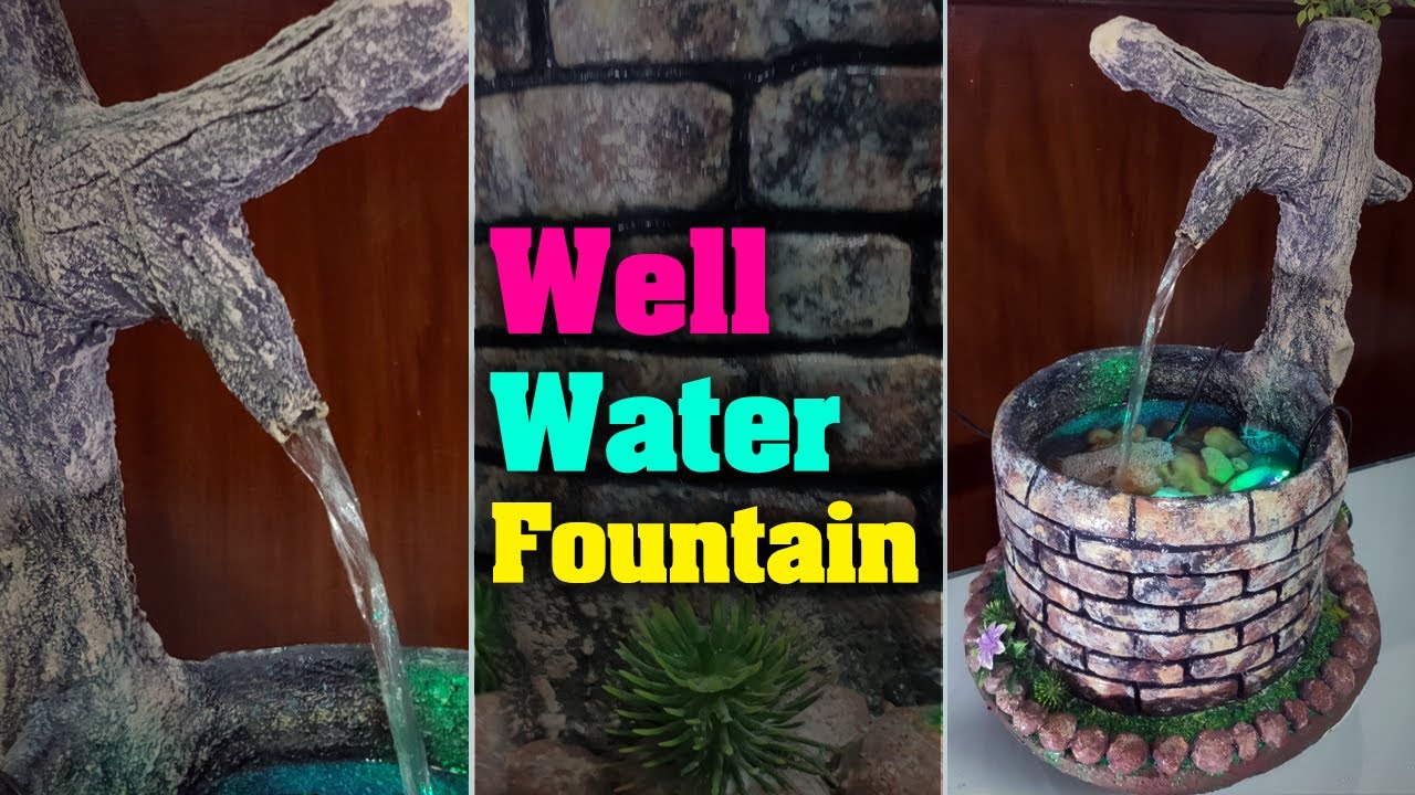 Waterfall Well Water | How to Make Wishing Well Water Fountain - YouTube