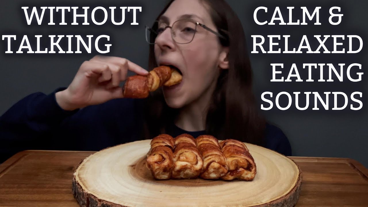 EATING CINNAMON TWISTS / WARMED IN OVEN / CALM AND RELAXED EATING ...
