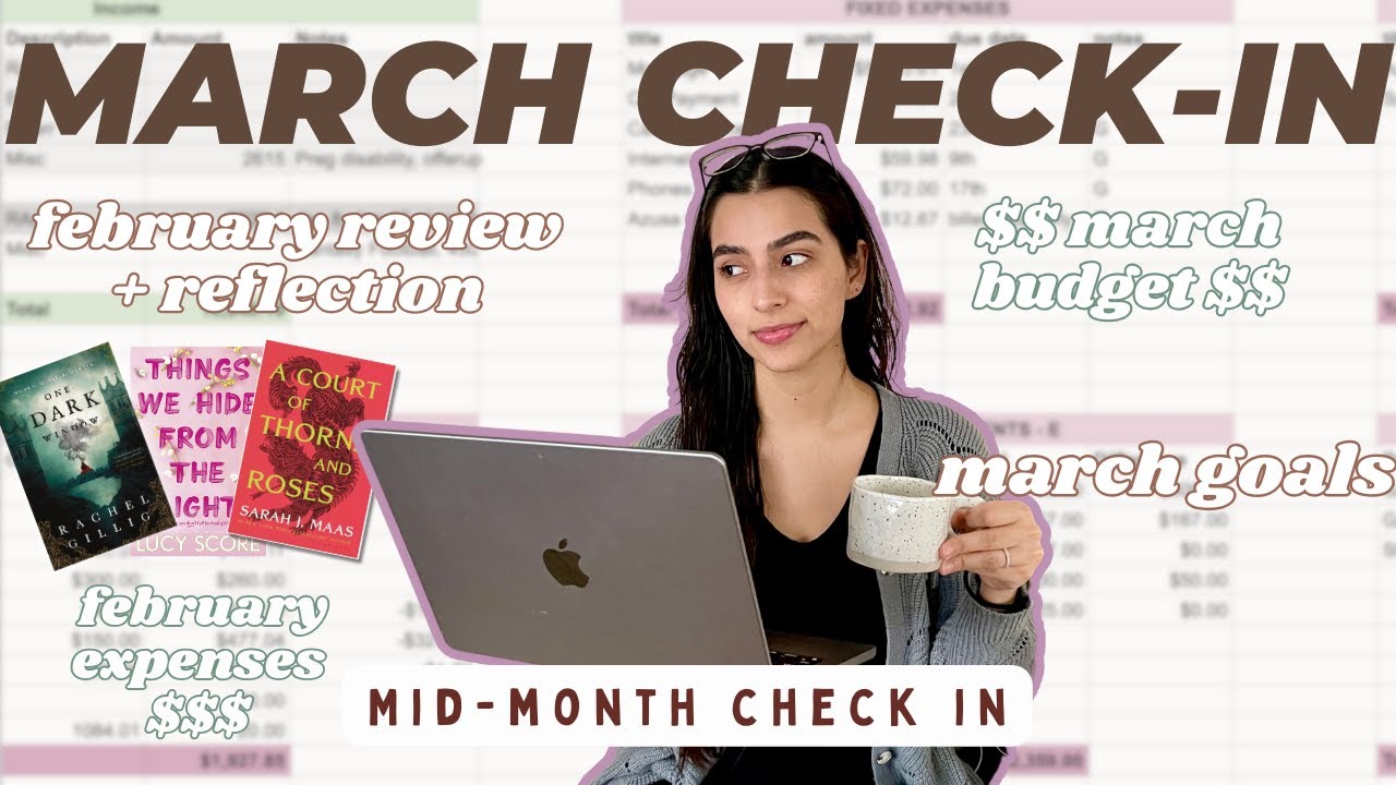 MARCH MID-MONTH CHECK-IN 💸 budget with me, what I spent, month review ...
