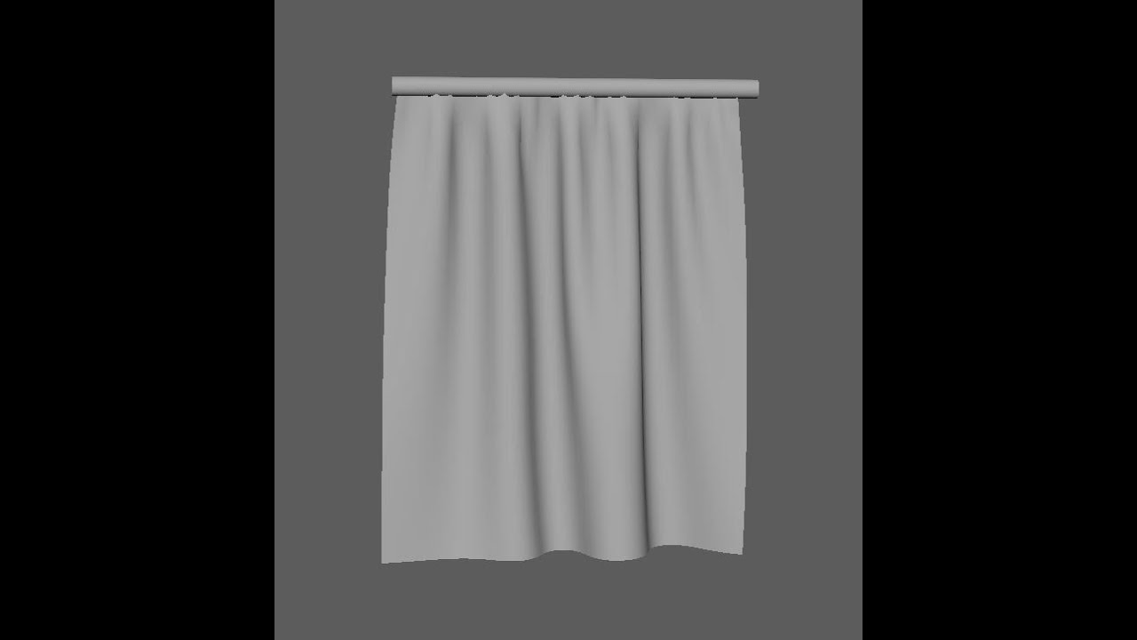 3D Curtain Modelling - Autodesk Maya 2018 - YouTube