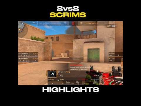 1vs2 by King | Tournament Highlights India | 2vs2 scrims #standoff2highlights - YouTube
