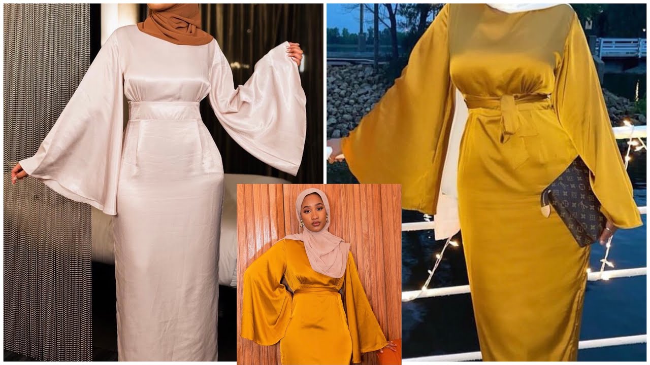 HOW TO CUT and SEW FATIMA DIALLO’s TRENDY FITTED DRESS #modestfashion # ...