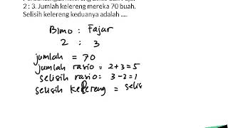 Contoh Soal Perbandingan Umur 3 Orang