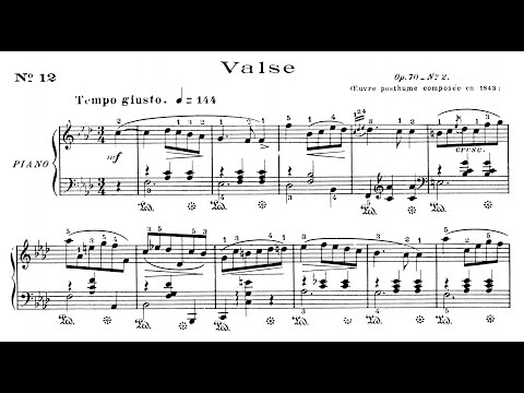Frédéric Chopin - Waltz No.12, Op.70 No.2