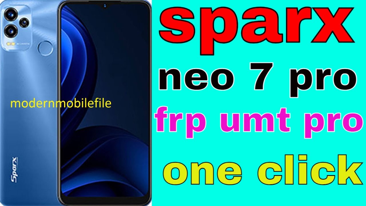 sparx neo 7 pro frp umt prp one click - YouTube
