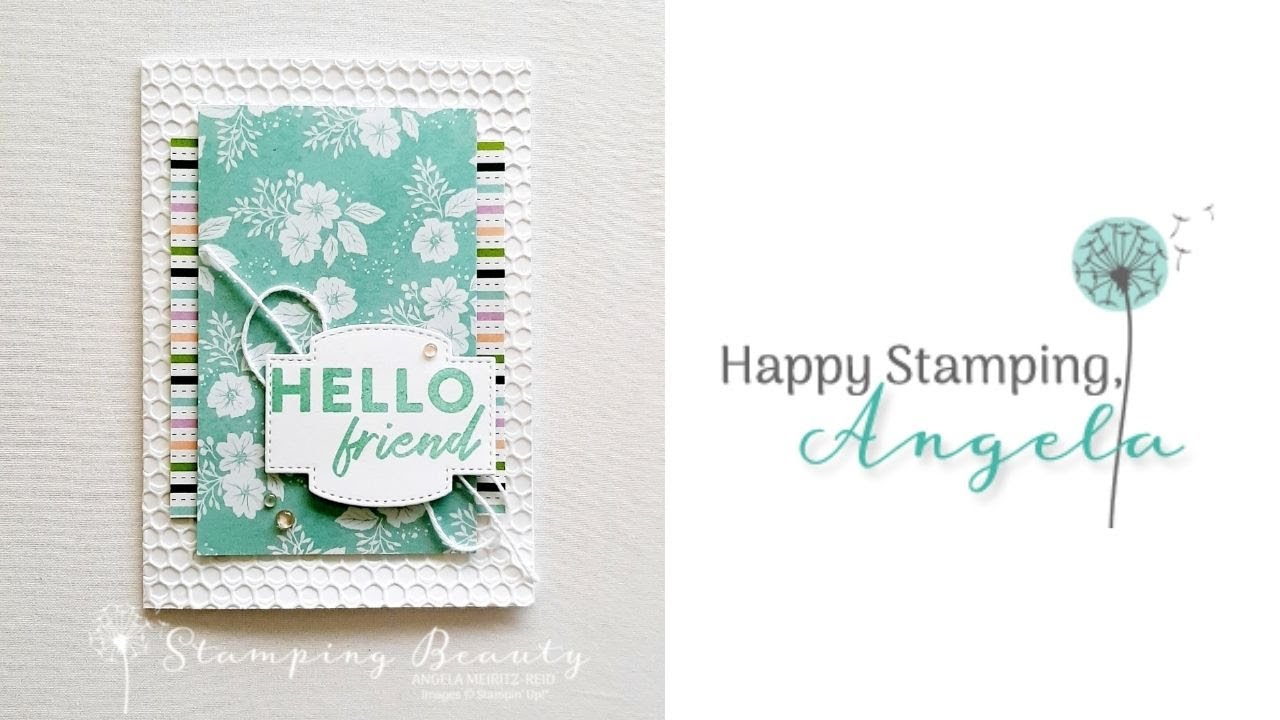 Stampin' Up! Friendly Hello Card - YouTube