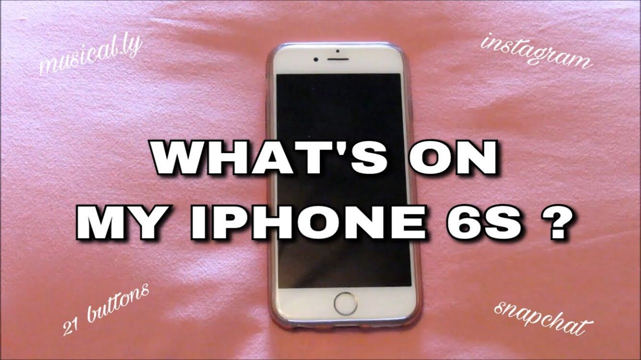 WHAT'S ON MY IPHONE 6S UPDATE! - YouTube