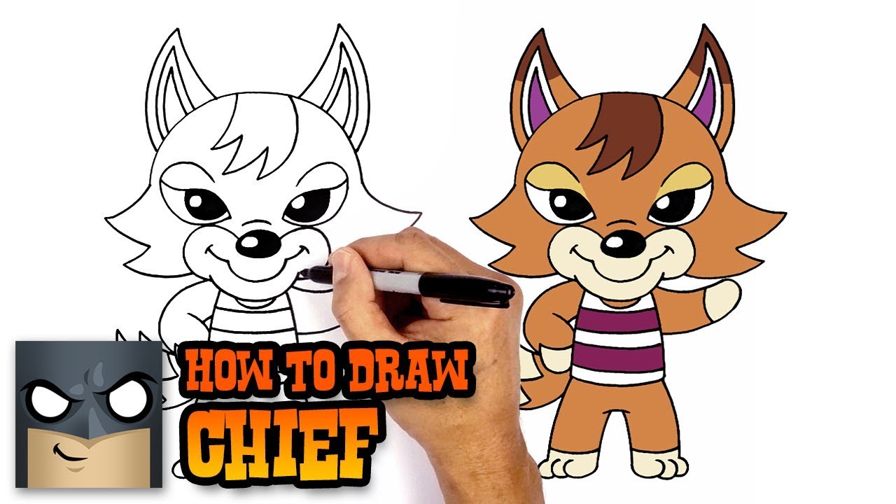 How to Draw Chief | Animal Crossing - YouTube