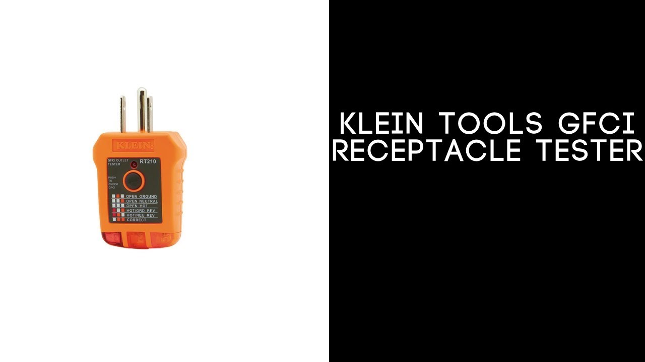 Klein Tools GFCI Receptacle Tester - YouTube
