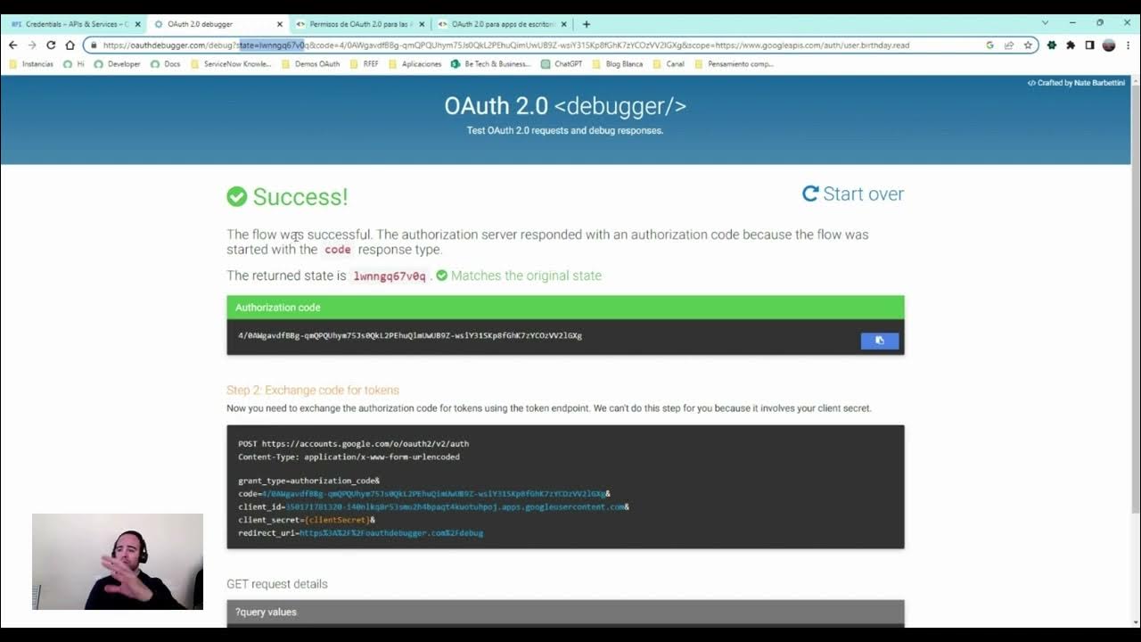 Sesión #6 - OAuth 2.0 - Authorization Code Grant Flow - DEMO - YouTube