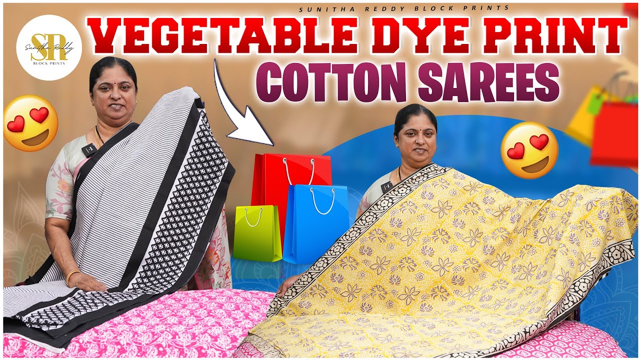 Vegetable Dyes Cotton Sarees | By Sunitha Reddy Sarees Hyderabad ...