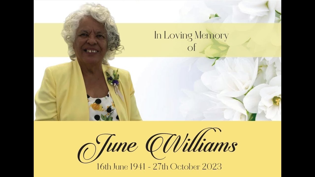 In Loving Memory of June Williams | Funeral Live Stream - YouTube